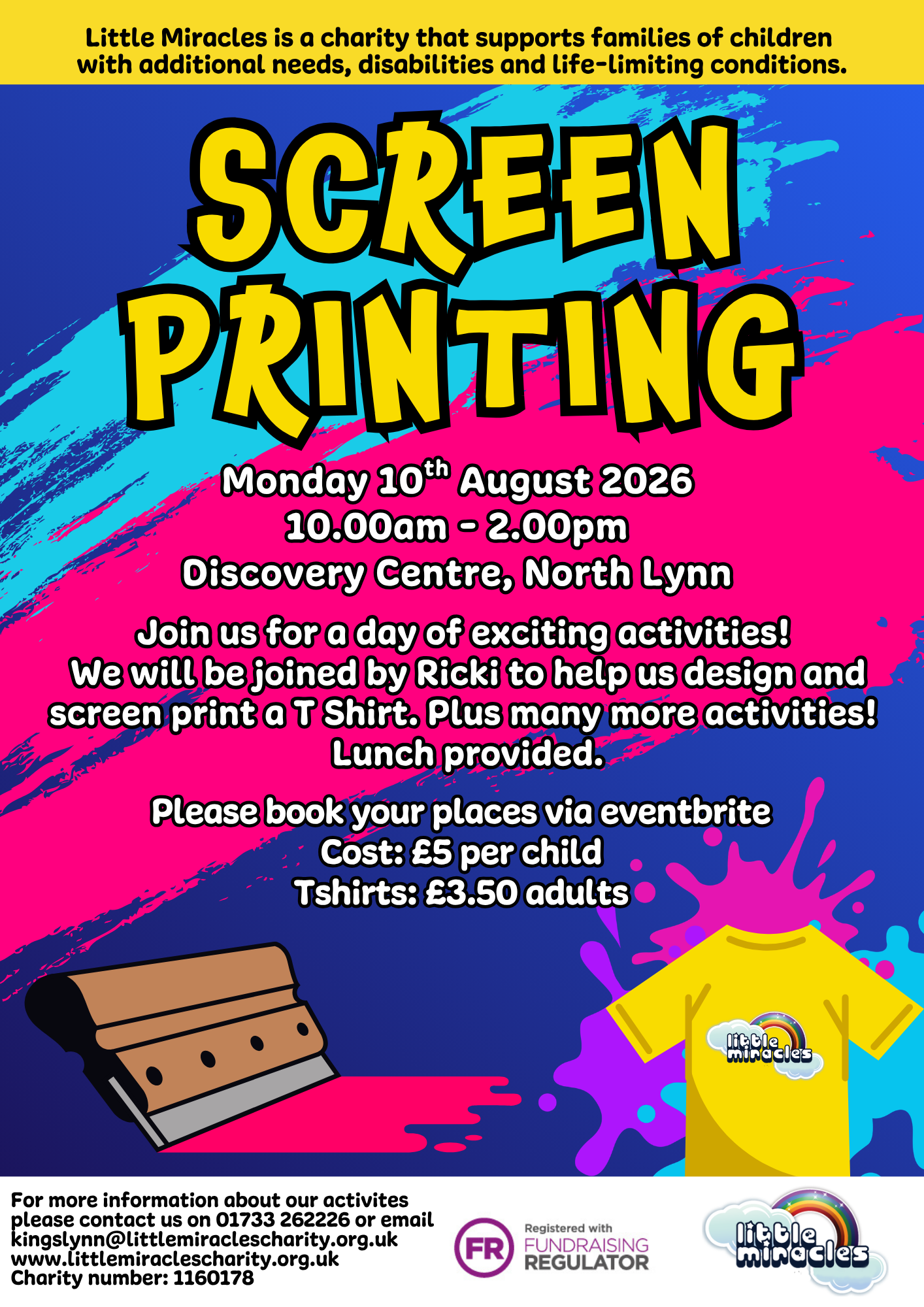 Creative Arts - Screen Printing SEND with Little Miracles Charity · Eequ