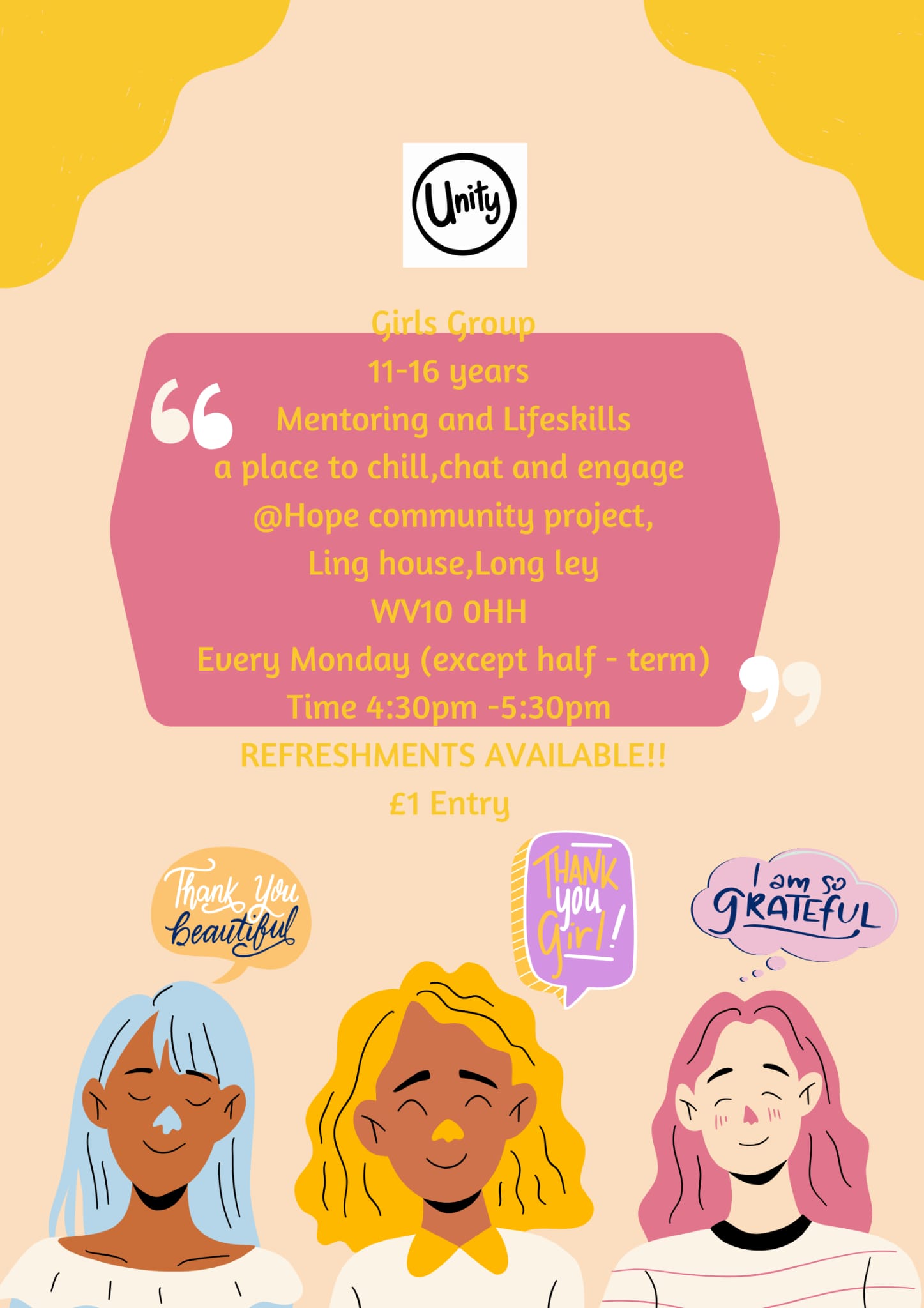 Girls Group with Unity in Action · Eequ